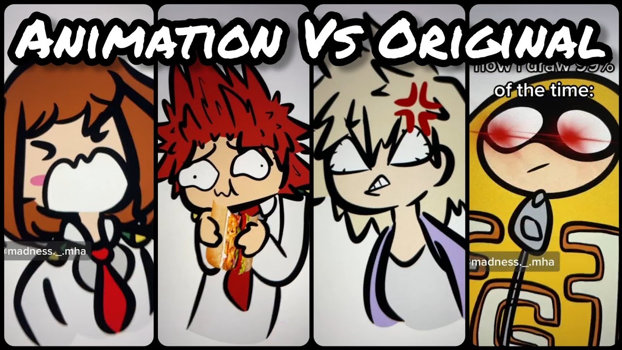 Animation Vs Original | TikTok Compilation from @madness._.mha - YouTube