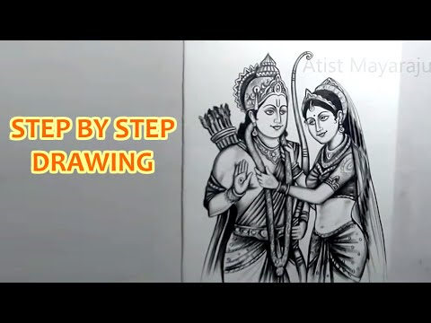 sri rama navami drawing / sri rama drawing / sita rama kalyanam drawing ...