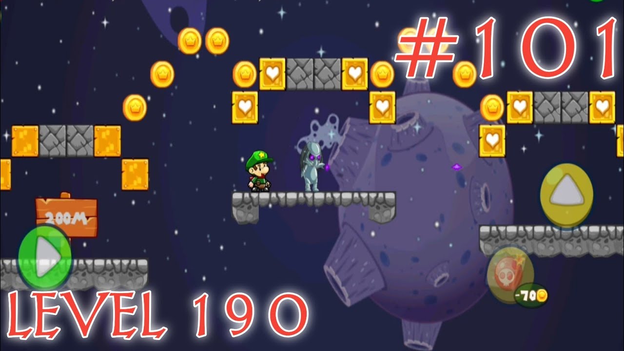 Level 190 || # 101 || Bob's World - Super Bob Run || Gameplay ...