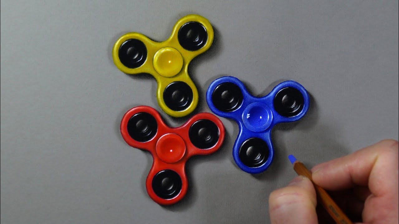 I DREW SPINNERS THAT SPIN! 3d drawing - YouTube