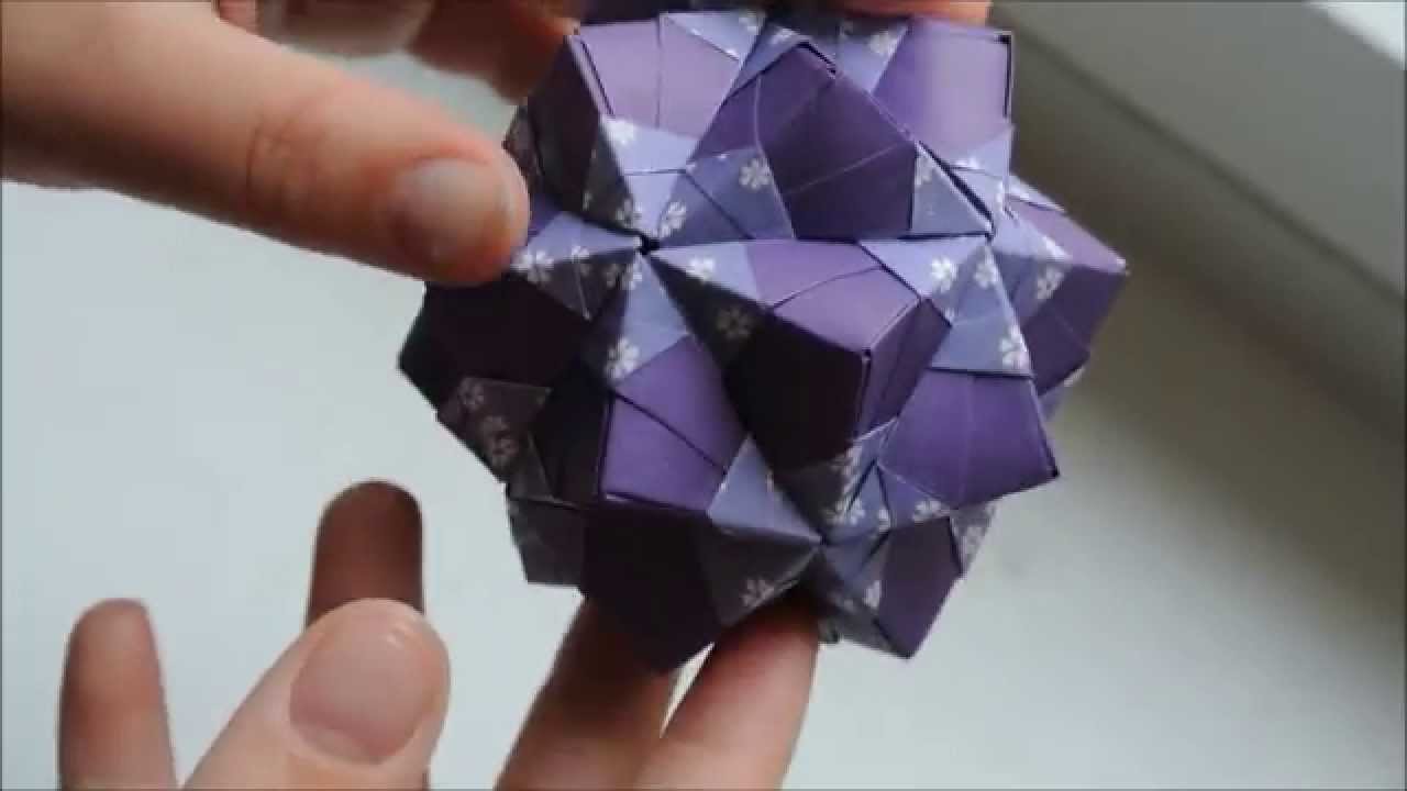 Floral Sonobe Kusudama - not a tutorial - YouTube