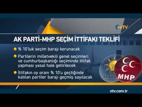 Seçim ittifakı teklifi hazır (Yarın Meclis'e sunulacak)