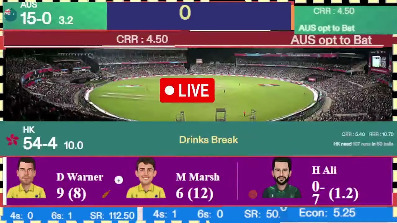 Pakistan Vs Austerlia Warm Up Match Live Scores Icc Cricket World Cup