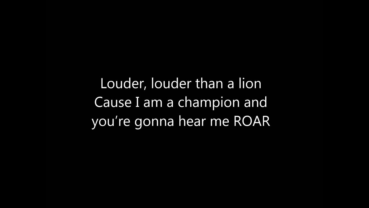 Katy Perry - Roar Lyrics - YouTube