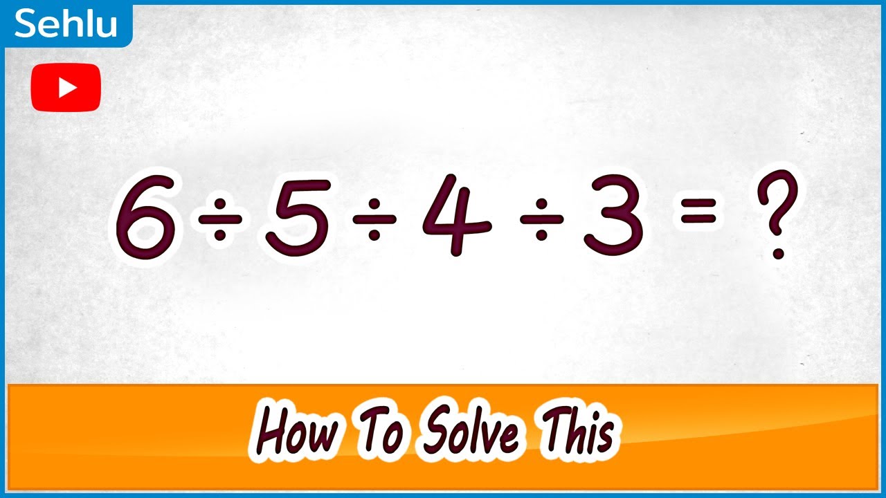 Let's Solve These 2 Division Problems | #mathtrick #quickmath - YouTube
