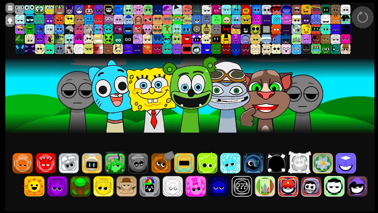 Incredibox Sprunki Mods 200 New OC Gumball, Gummy Bear, Talking Tom ...