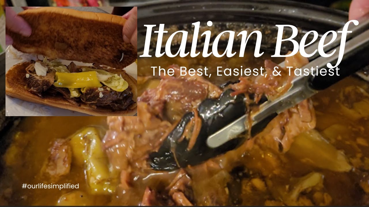 ITALIAN BEEF | Best, Easiest, & Tastiest Italian Beef you will make ...