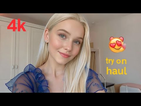 4k Lingerie Try On Haul See Everything Sheer Transparent Micro Bikini & See-through Dresses 