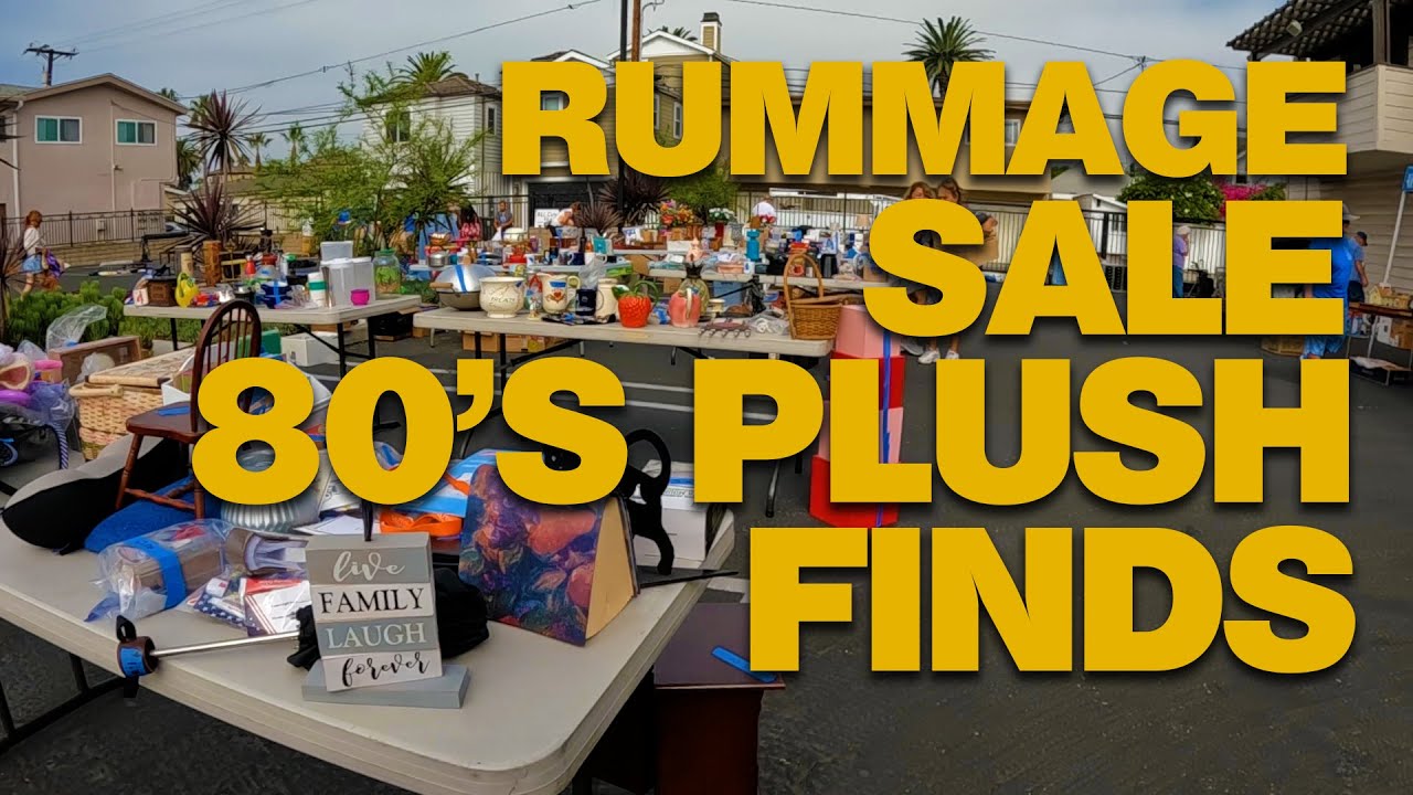 GOOD AMOUNT OF VINTAGE PLUSHES FROM THE 80's AT THIS RUMMAGE SALE ...