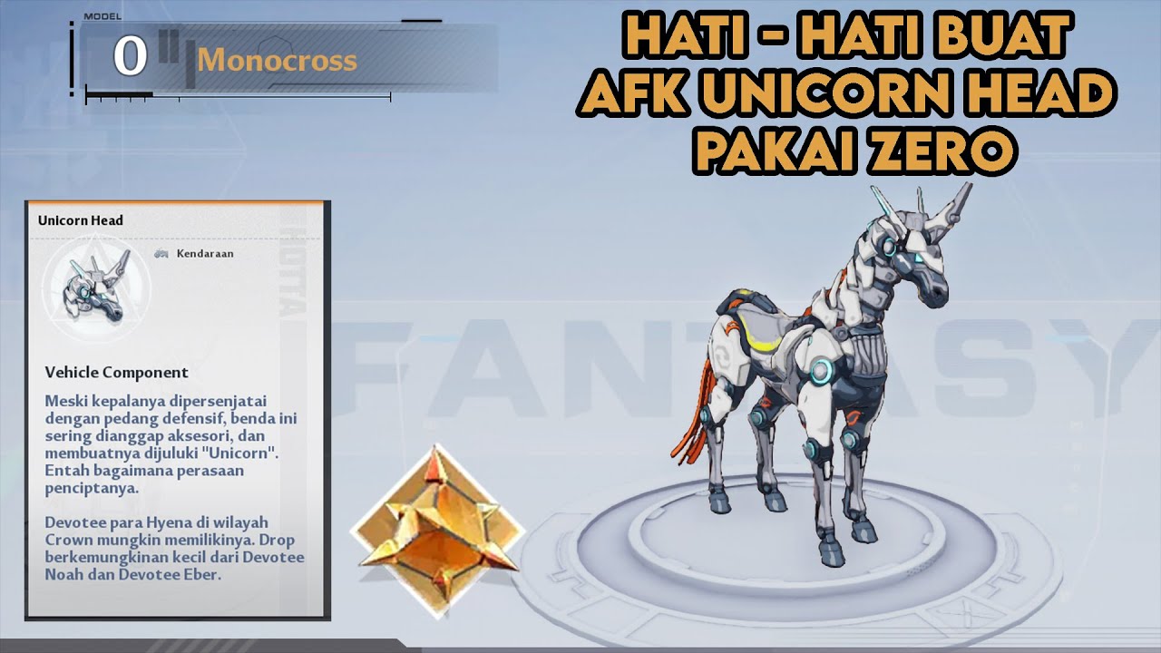 CARA AFK FARMING UNICORN HEAD DENGAN ZERO - Tower Of Fantasy Indonesia - YouTube