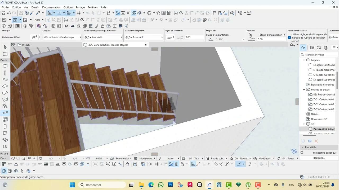 ASTUCE N°4 COMMENT FAIRE UN MUR INCLINÉ , EN PENTE OU TAILLÉ AVEC ARCHICAD 27 - YouTube