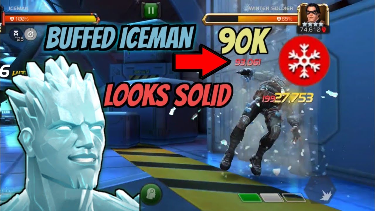 Buffed Iceman Looks Solid |with and without synergy| - Marvel Contest ...