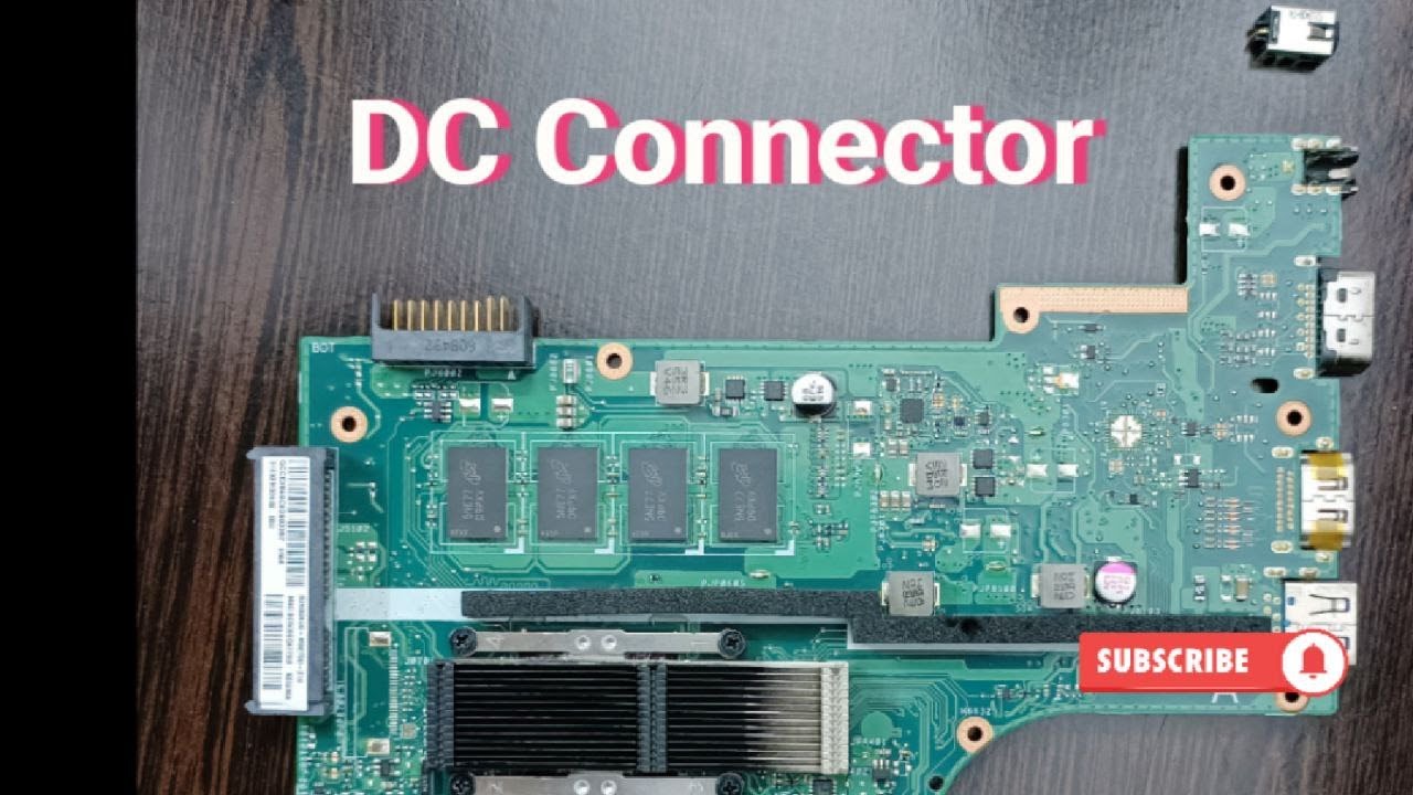 How To Change DC Connector In Laptop Easy Step.. - YouTube