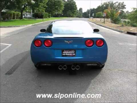 SLP C6 Corvette Long Tube Headers (#30124) & PowerFlo Cat-Back Exhaust ...