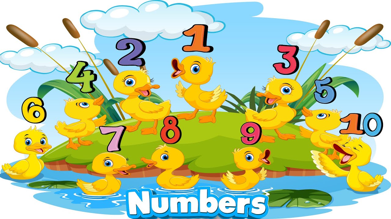 English Numbers 1 to 10 - Count from 1 to 10 - English Numbers for Kids ...