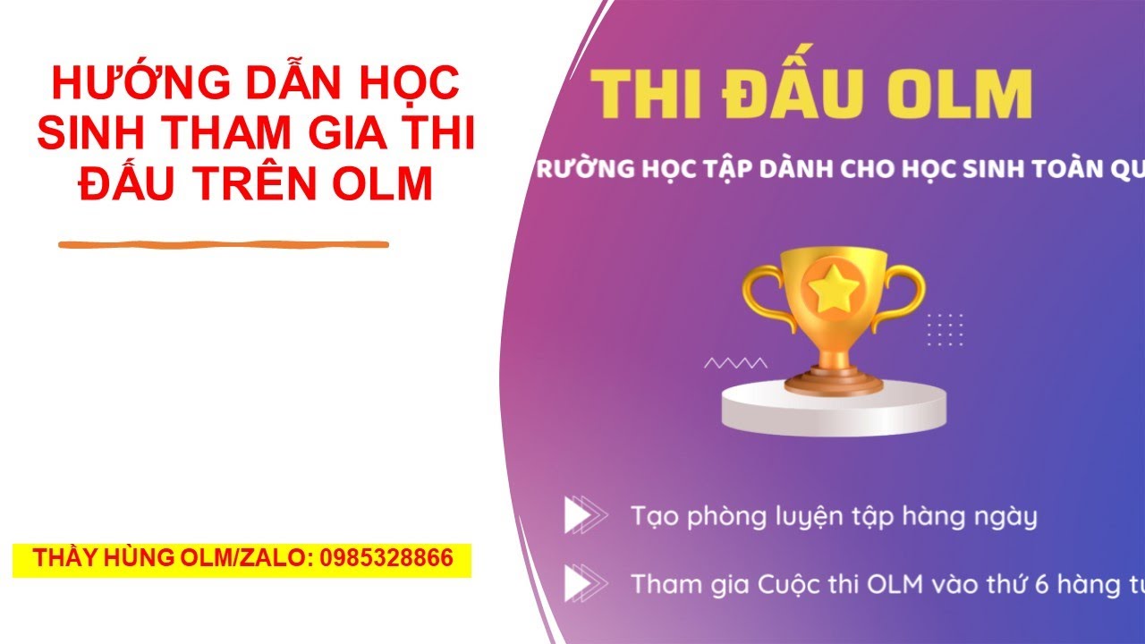 HƯỚNG DẪN THAM GIA THI ĐẤU OLM - YouTube