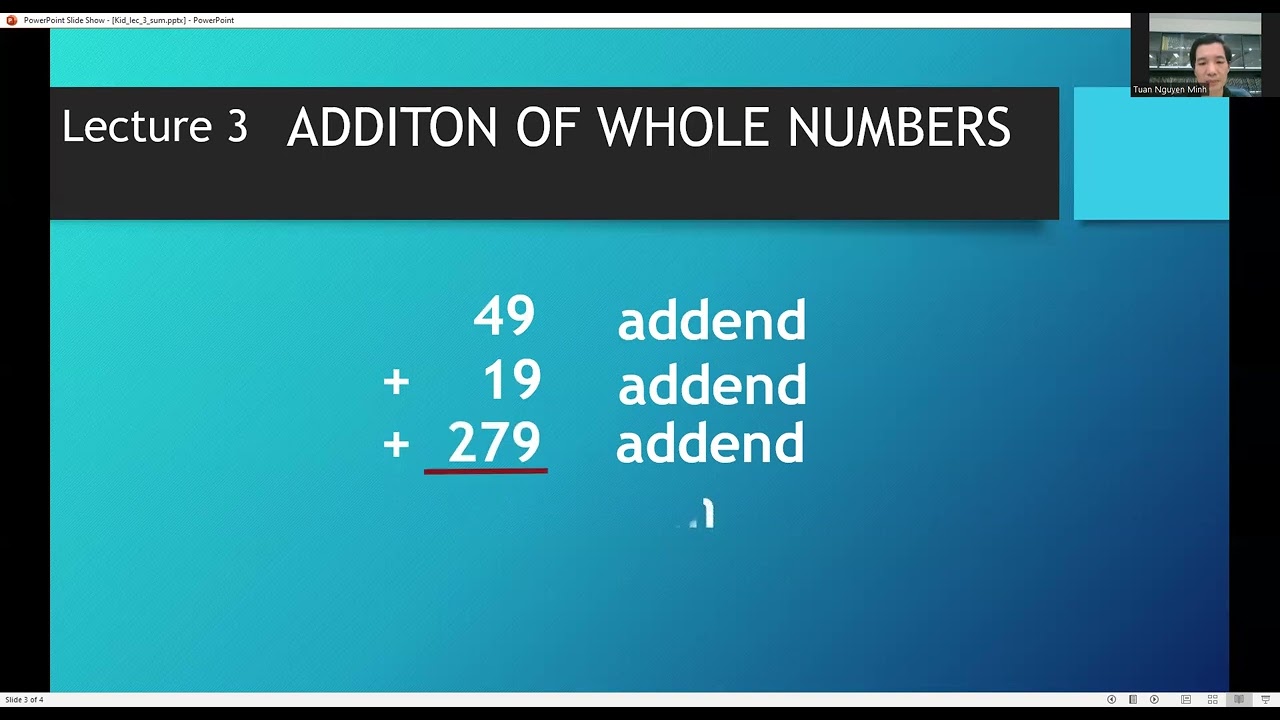 Lecture 3 Addition Of Whole Numbers YouTube Lecture 3 Addition Of Whole Numbers YouTube