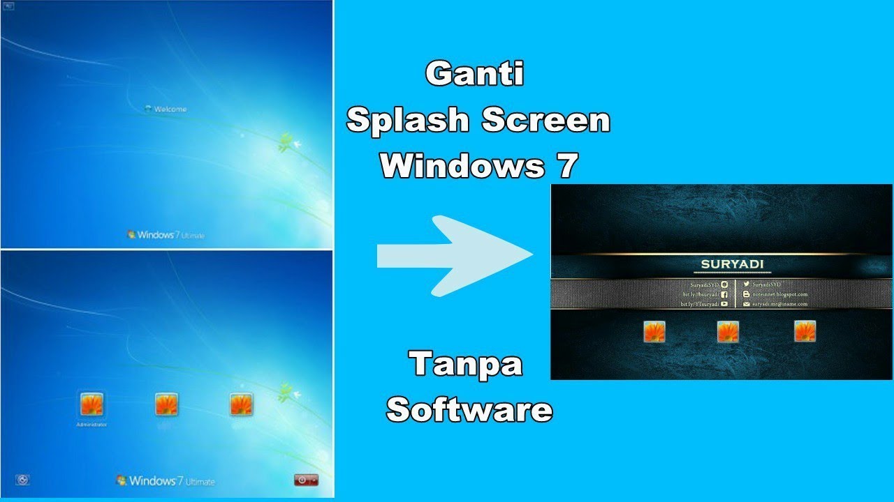 Cara Mengubah Boot Screen / Splash Screen Windows 7 Tanpa Software ...