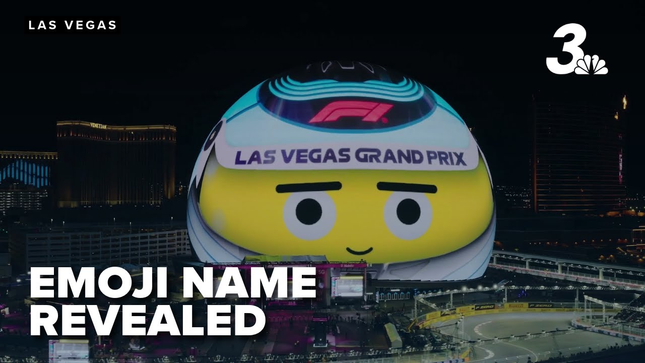 Emoji character on Sphere Las Vegas gets name, merchandise line - YouTube