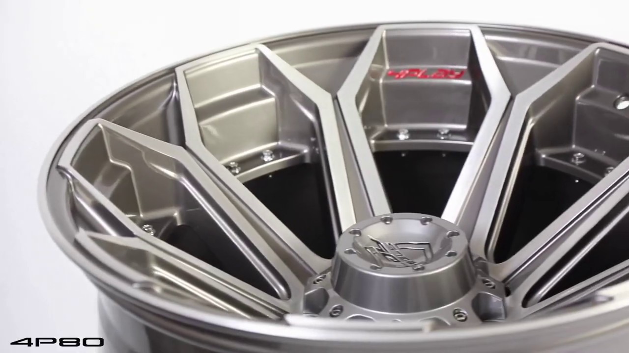 4Play 4P80 Gunmetal truck wheels at Wheelsmart Rims - YouTube