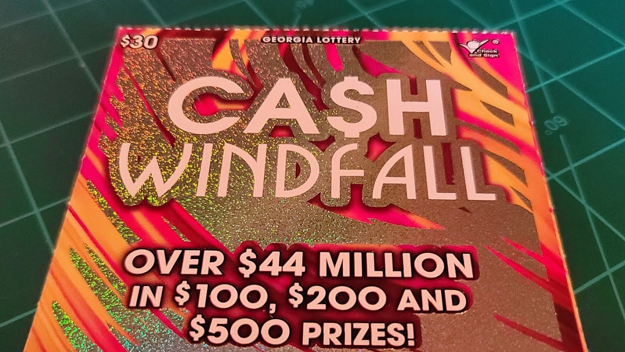 CASH WINDFALL Pays!!!! Georgia Lottery Feb 9, 2021 - YouTube