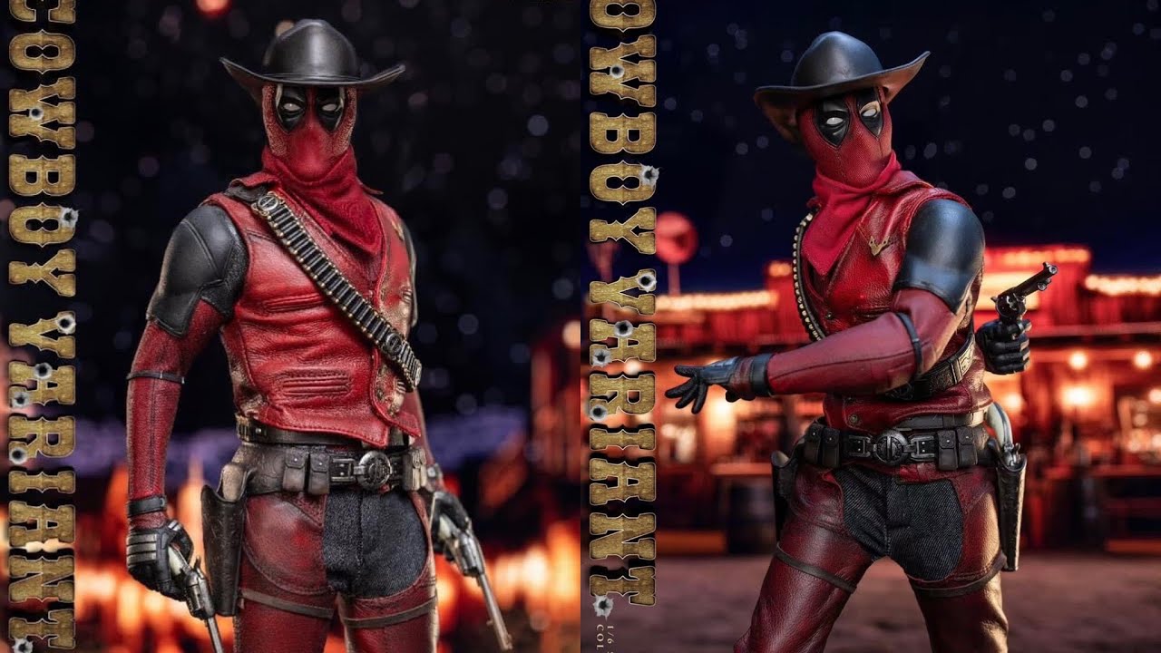 New Deadpool and Wolverine Cowboy Deadpool 1/6 scale action figure ...