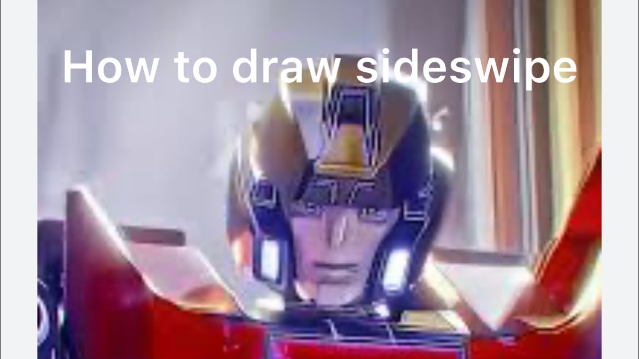 How to draw sideswipe from Transformers one - YouTube