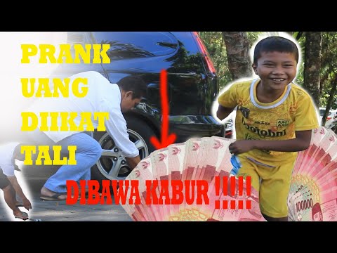 viral!!prank uang diiket senar!!! dibawa kabur😭//prank indonesia / auto ngakak lucu kocak