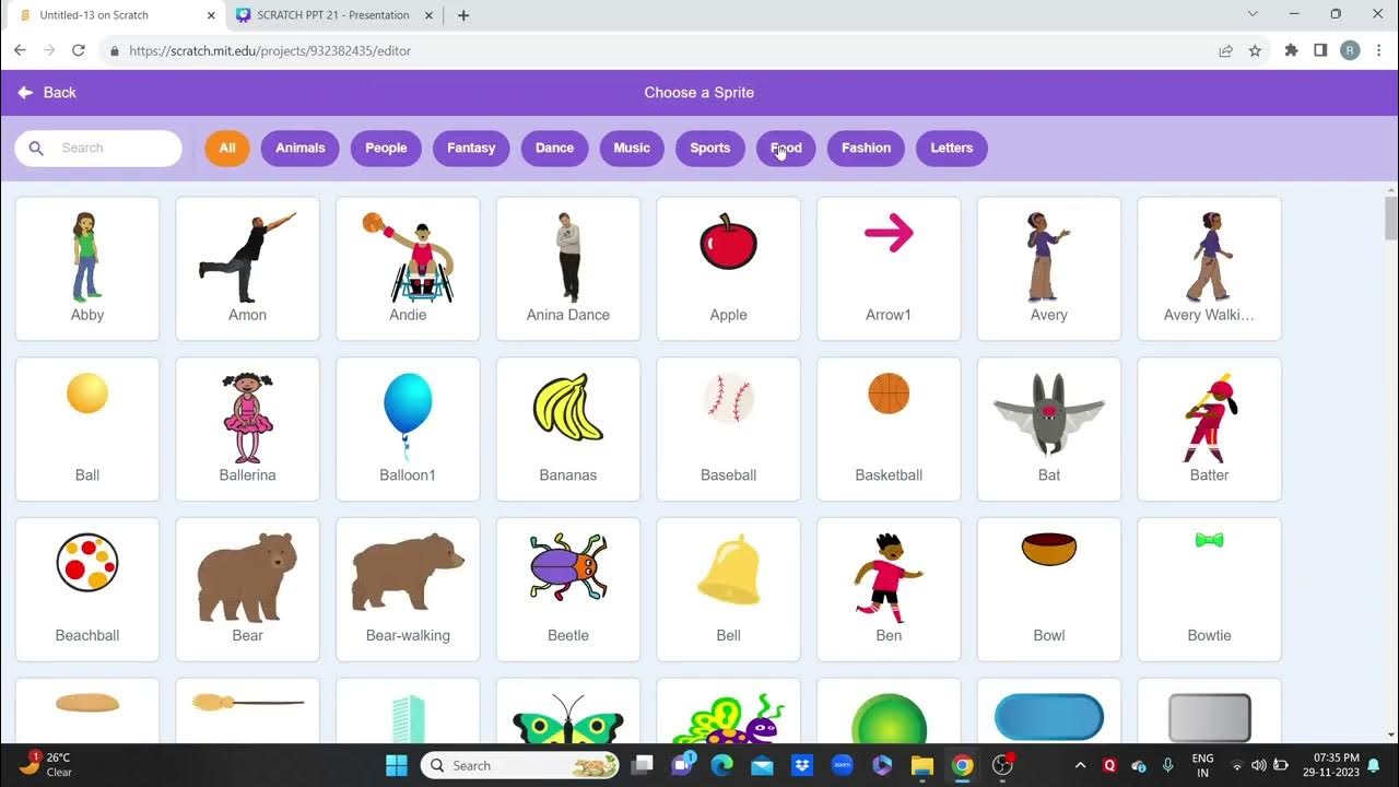 21 Introduction to Sensing | Programming For Kids Using Scratch - YouTube