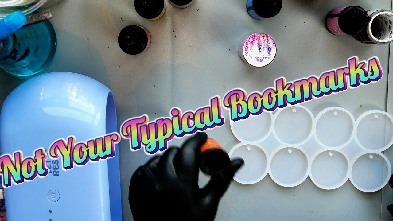 Not Your Typical Bookmarks/ Lightwish Glitter UV Resin/ EP 213 - YouTube