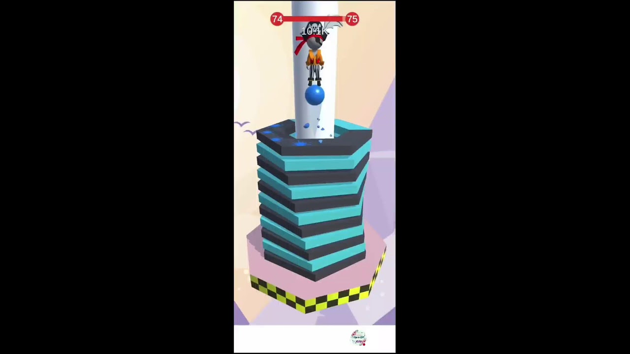 ASMR🏀LET'S PLAY STACK JUMP BALL🏀EXCITING LEVEL - YouTube