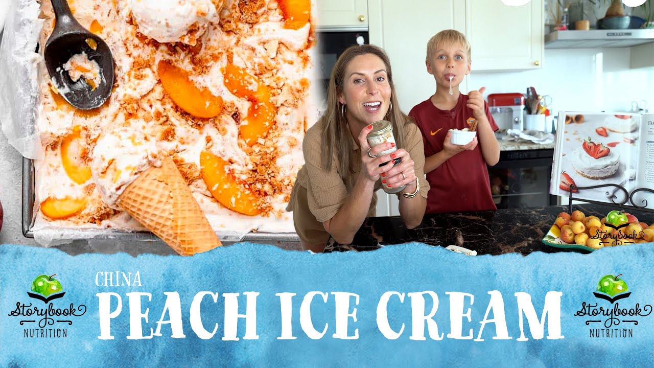 Peach No-Churn Ice Cream Recipe | TASTE THE WORLD: CHINA! - YouTube