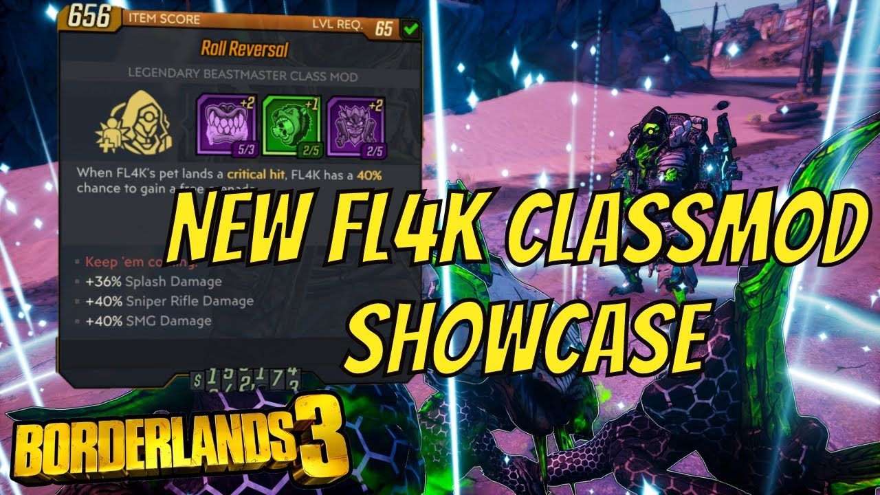 *NEW* Roll Reversal FL4K Classmod Showcase Borderlands 3 - YouTube