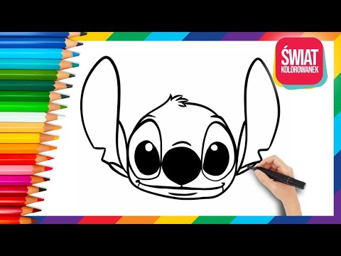 Rysujemy buzię Sticza / Lilo & Stitch / Krok po kroku - YouTube