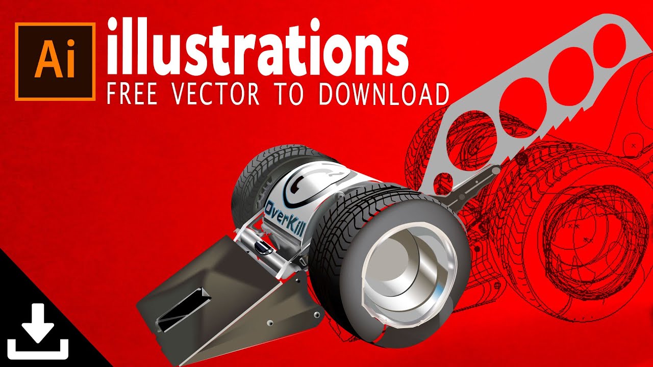 Free VECTOR to DOWNLOAD | Robot Overkill Illustration in Adobe ...