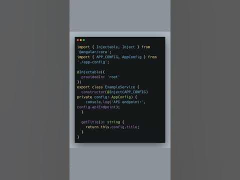 Simplify Angular Service Configs! #AngularTutorial - YouTube