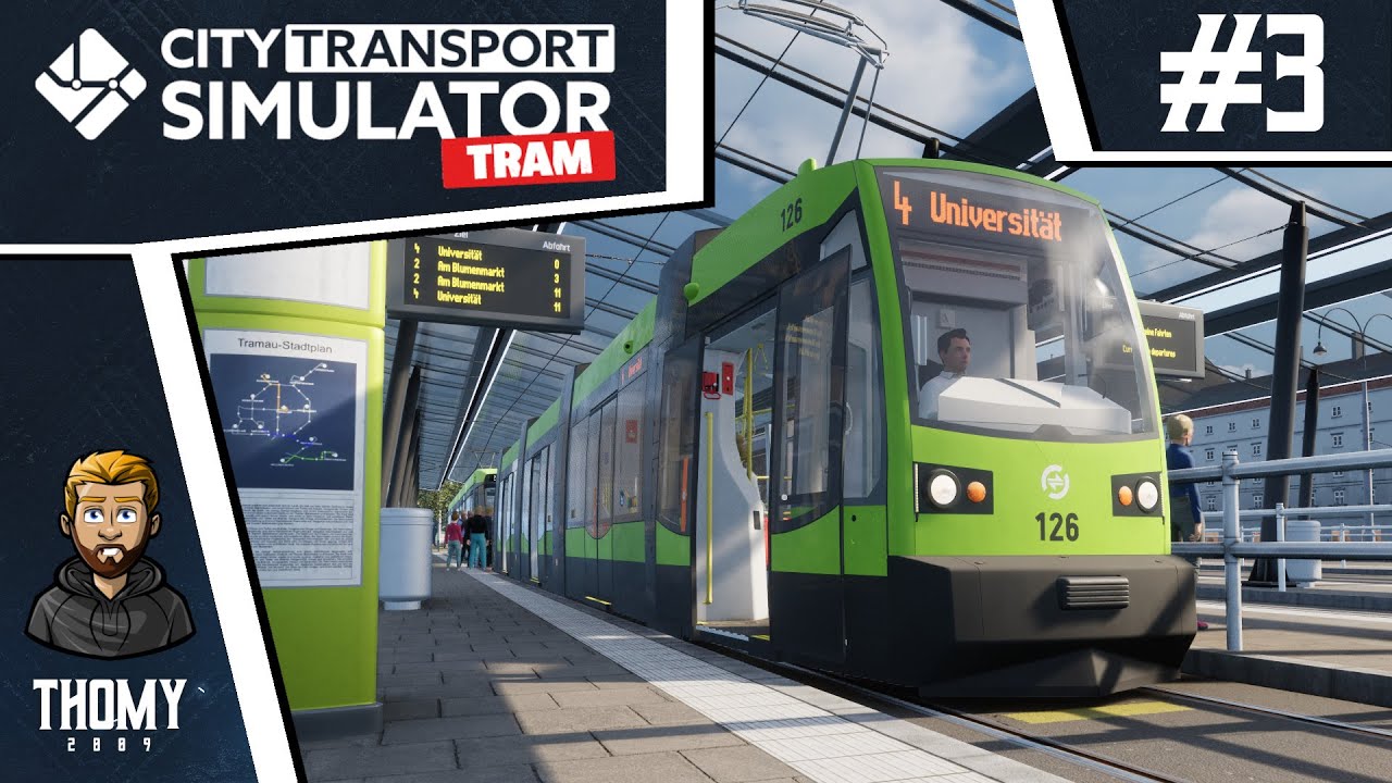 City Transport Simulator: Tram #3 - Vom Hauptbahnhof zur Universität ...