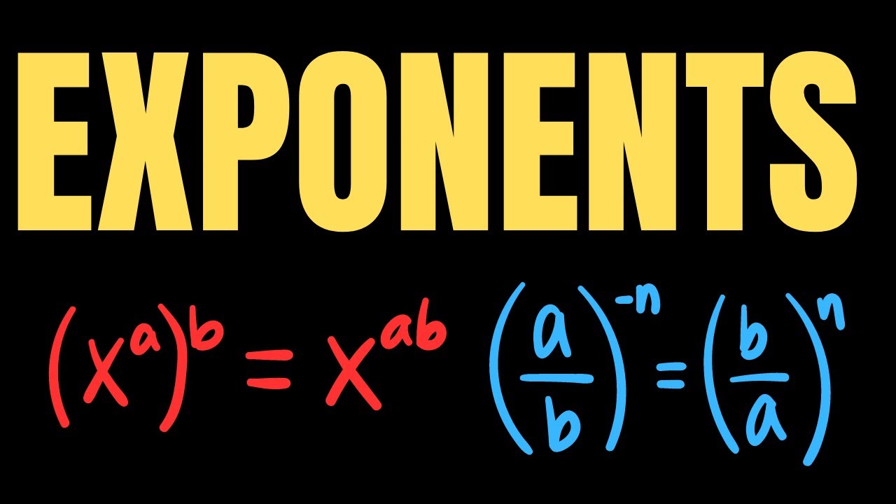 Exponents Worked Examples - YouTube