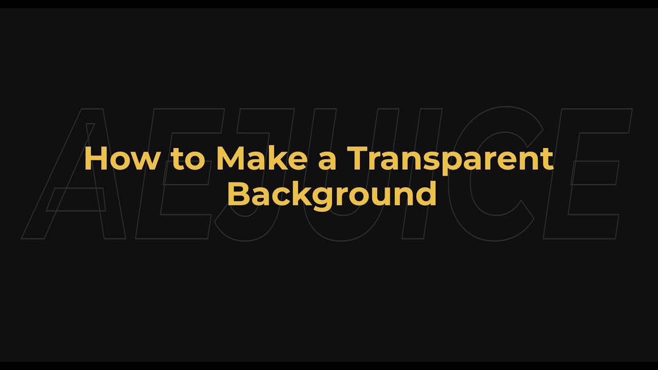 How Does Transparent Background Work - Infoupdate.org
