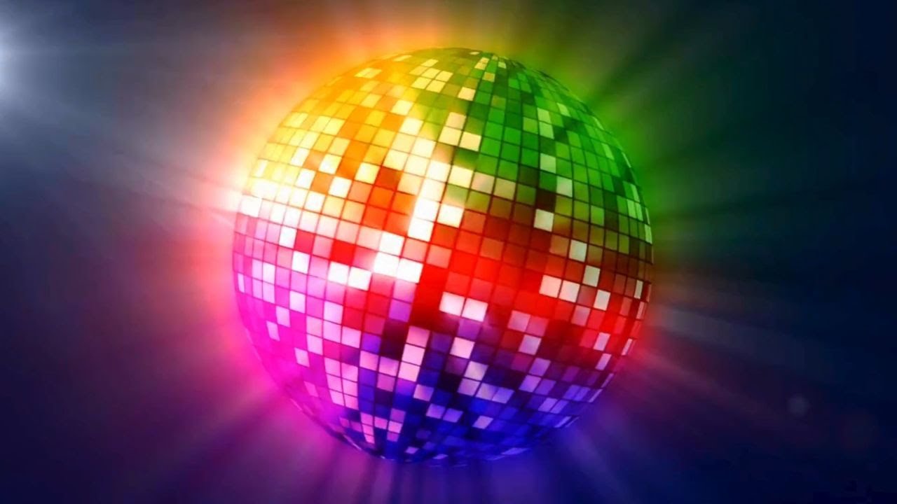 Disco Ball Video Color Party Lights for Room🕺Neon Dance Background ...