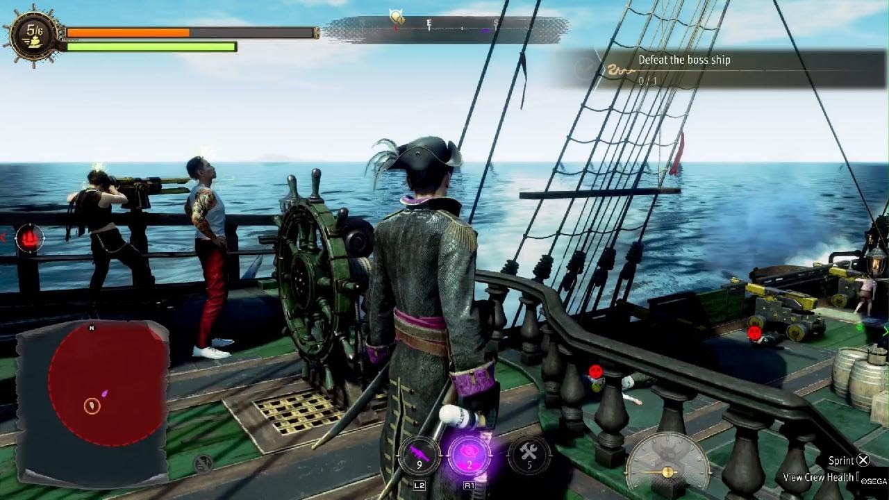 Queen's Crew Ship Fight - Pirate Yakuza (Gaiden 8) - YouTube