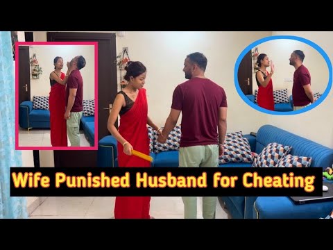Husband Cheated his Wife || Wife Punished Husband || Slapping video