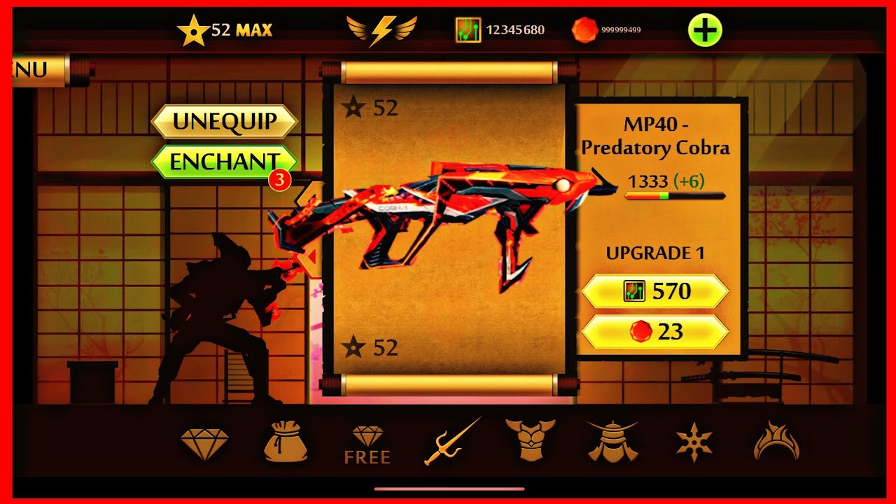 Shadow Fight 2 Mod MP40 - Predatory Cobra Mod, Unlock All, Unlimited ...