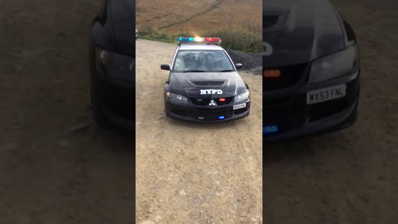 evo 8 police car nypd - YouTube