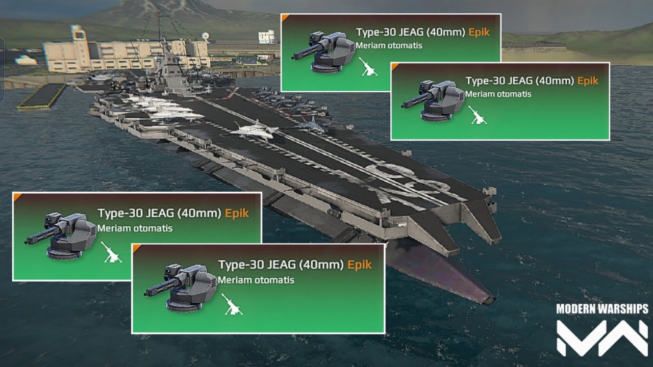 USS Nemesis | Pake Auto Cannon 8x Type 30 JEAG | Modern Warships - YouTube