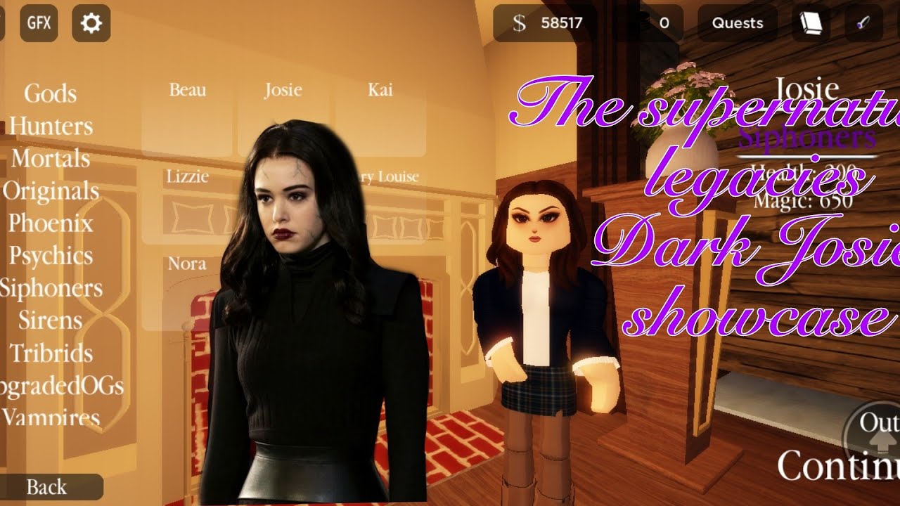 Dark Josis showcase The supernatural legacies - YouTube