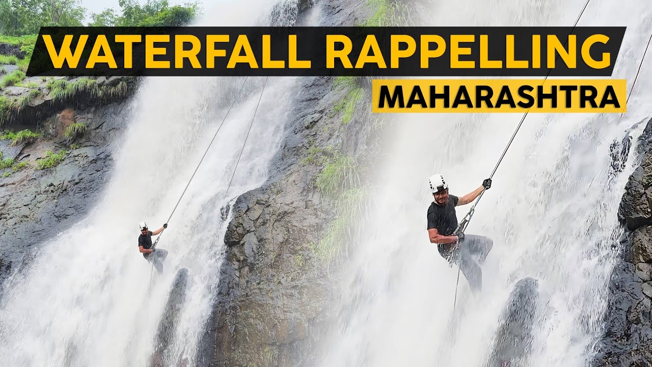 Waterfall Rappelling in Maharashtra | Diksal Waterfall | Karjat 2024 ...