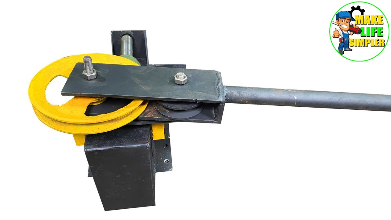 Great ideas For Metal Bar Bending | How to make a pipe bender | DIY ...