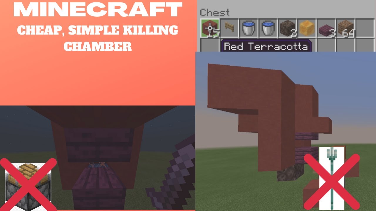 (Tridentless, Cheap Crit Kill Chamber) Minecraft Bedrock Edition ...