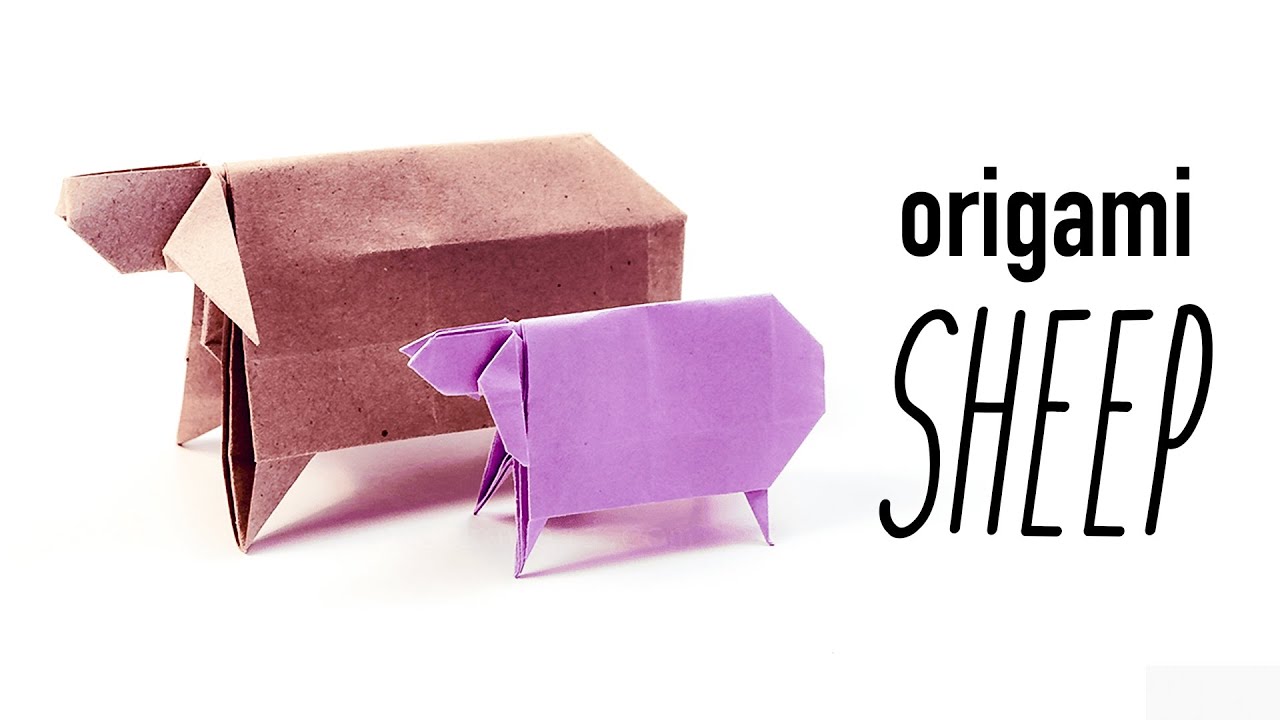 ORIGAMI SHEEP TUTORIAL (Toshikazu Kawasaki) - DIY - Paper Kawaii - YouTube